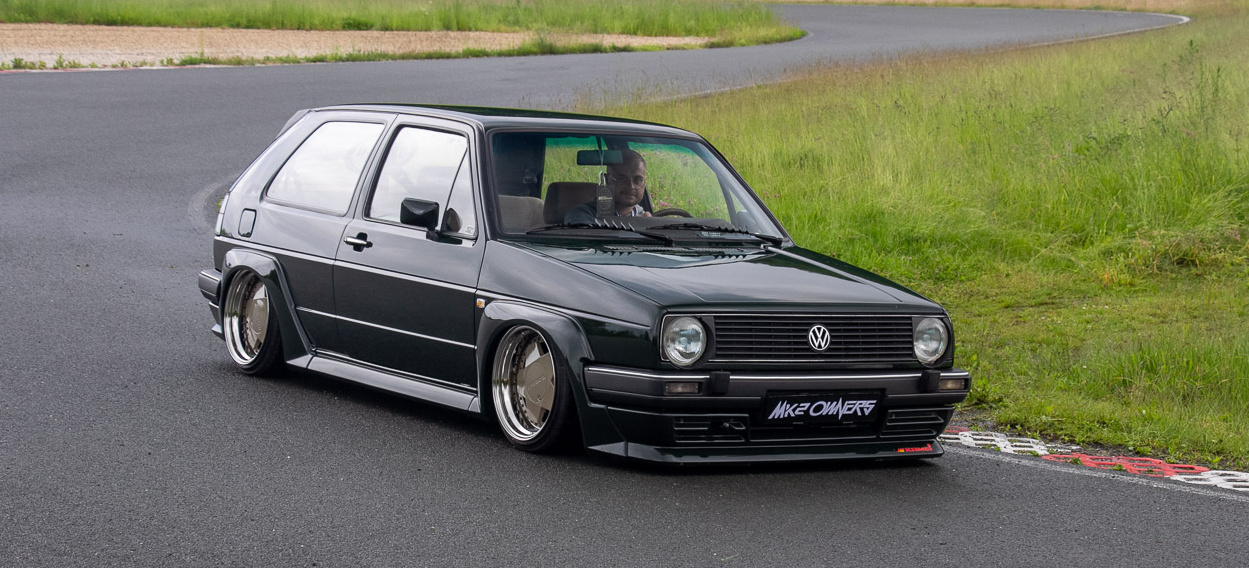 Bodykit wie vom anderen Stern und Airride im VW Golf 2: Ein Klassiker ...