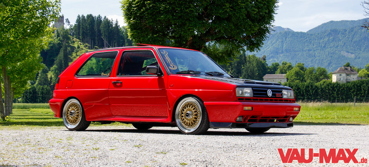 Der tornadorote Rallye mit Leistungs-Plus: 240 PS im VW Golf 2 Rallye ...
