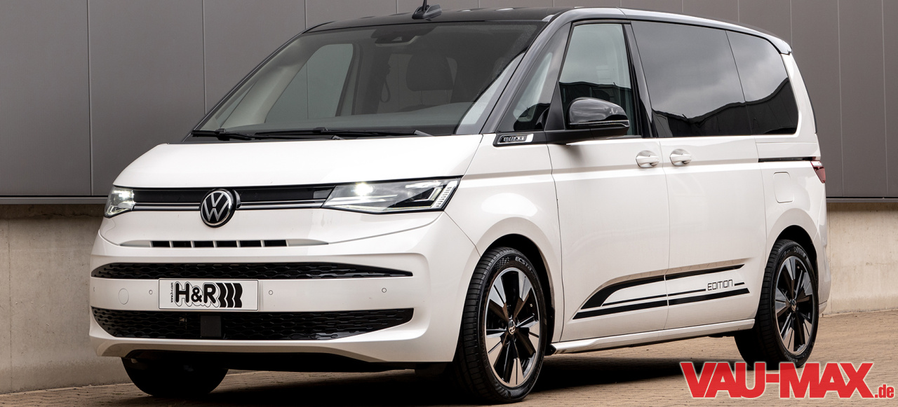 Lifestyle-Blickfang: H&R Tieferlegungsfedern im VW Bus T7 Multivan ...