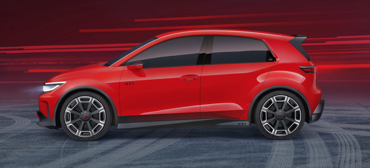 Entdeckt auf der Essen Motor Show 2024: VW ID.2 GTI-Felgen vor ...
