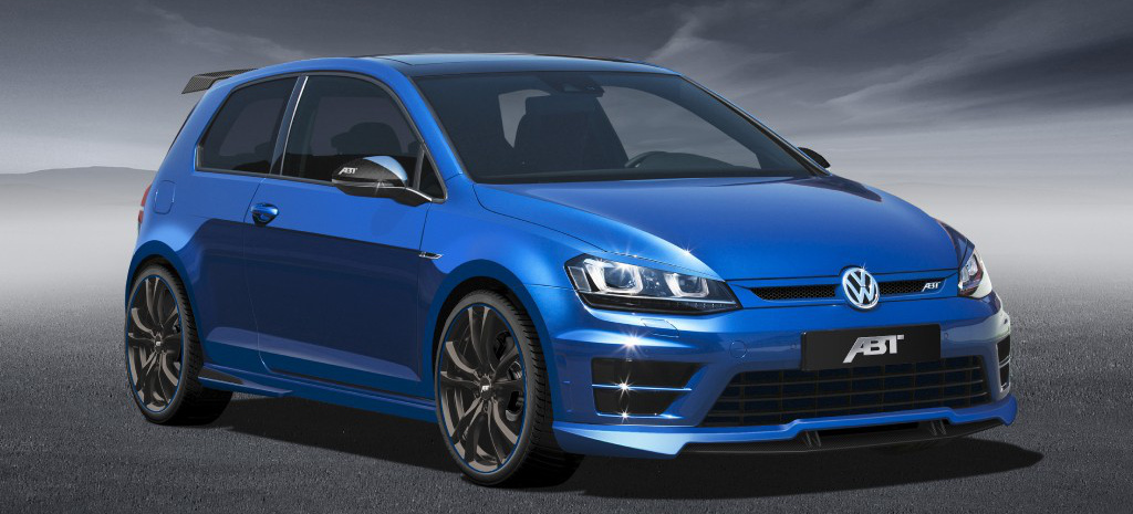 Ganz schön dick aufgetragen: Der ABT Golf 7 R: Etwas weniger Makeup ...