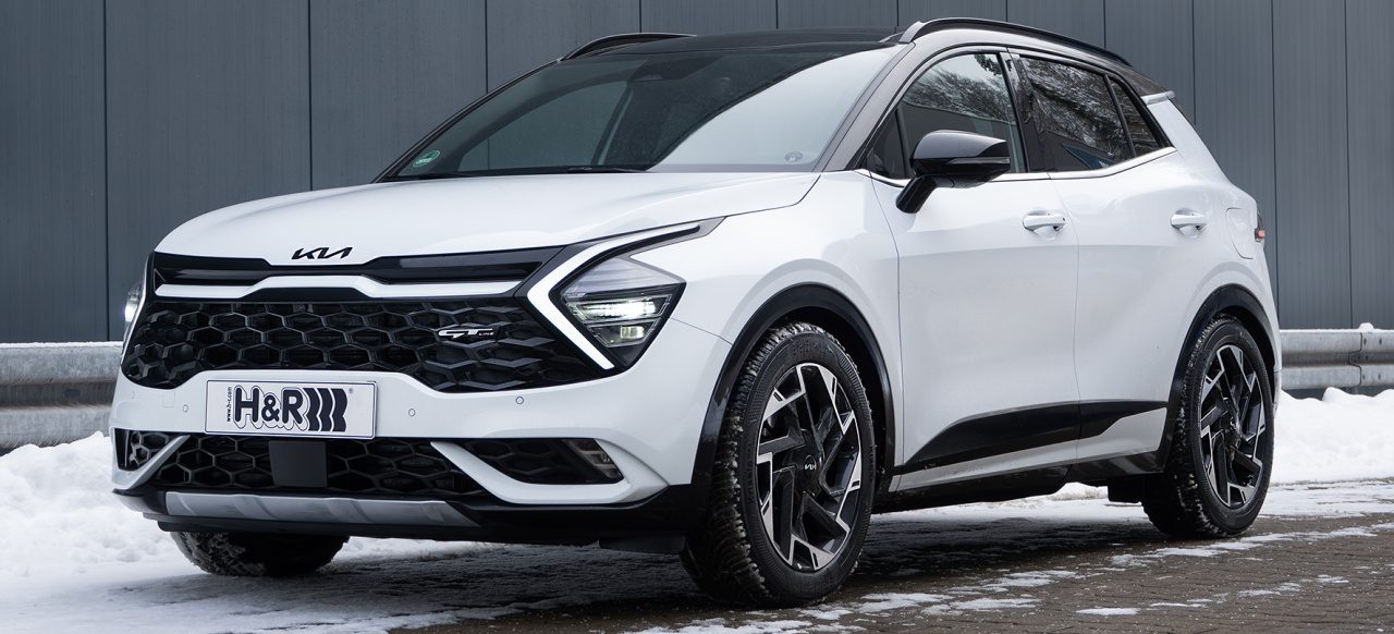 Korea Midsize Beau: Kia Sportage mit H&R Tieferlegungsfedern (Typ NQ5e ...