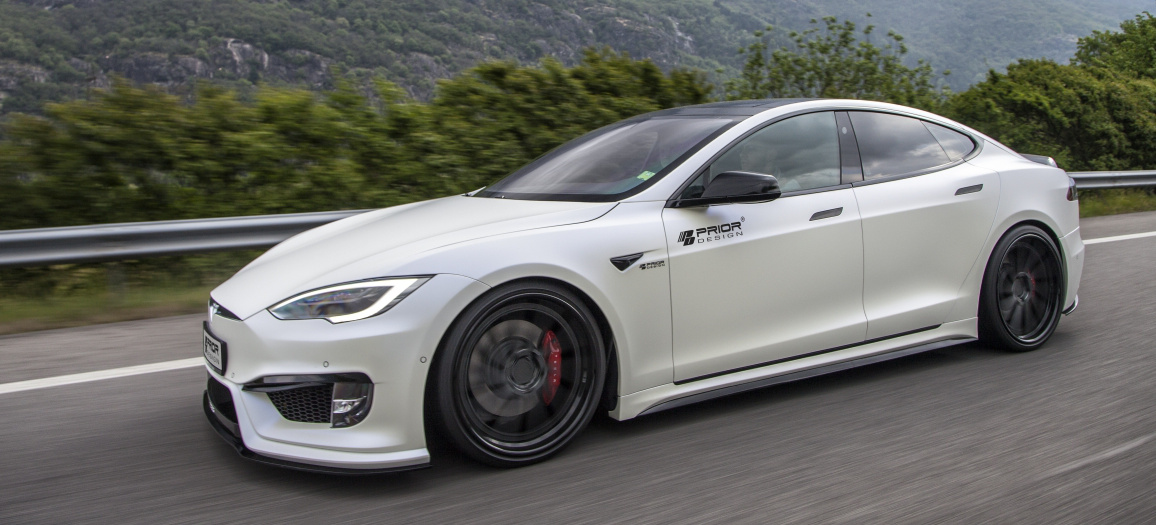 Aerodynamik-Kit für Tesla Model S P100D: Tesla-Tuning: So cool kann ein ...