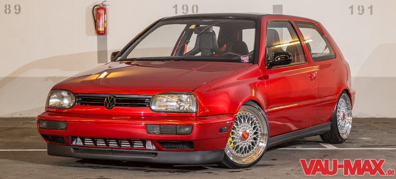 Rot steht ihm gut: VW Golf 3 VR6 Highline mit Turbo und 600 PS - Auto ...