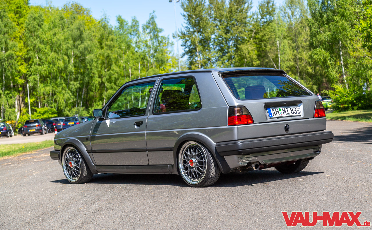 Echt edel und elegant: 2,8-Liter VR6 Umbau im 1983er VW Golf 2 CL ...