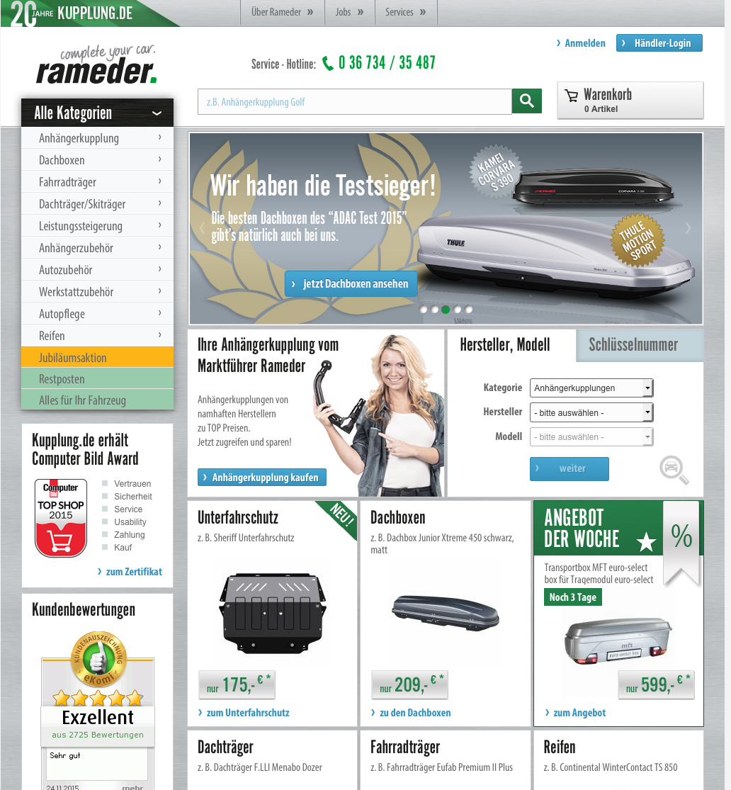 Jetzt gibt’s was aufs Dach : Das RAMEDER-Special zum Thema Dachboxen ...