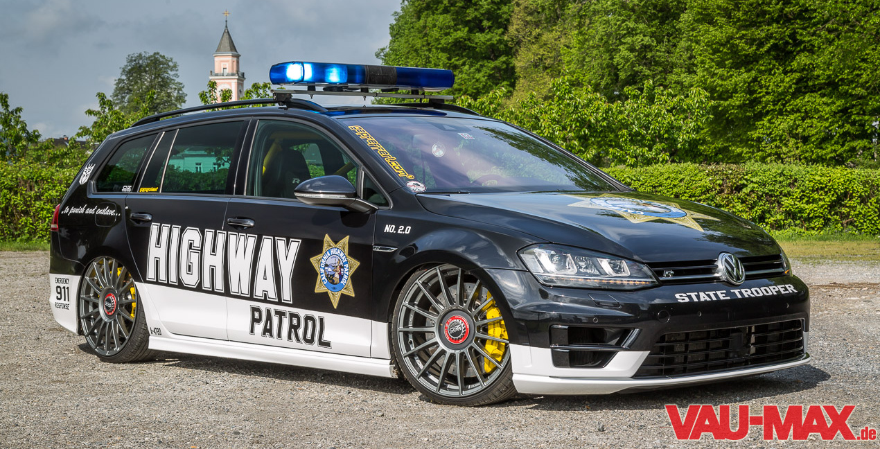 VW Golf 7 R Variant im Highway-Patrol-Gewand: Tatü, tata, die Tuning ...