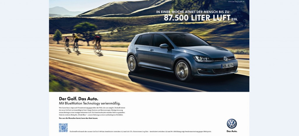 Volkswagen ist der Werbe-König in Deutschland mit einem Gegenwert von 8 ...