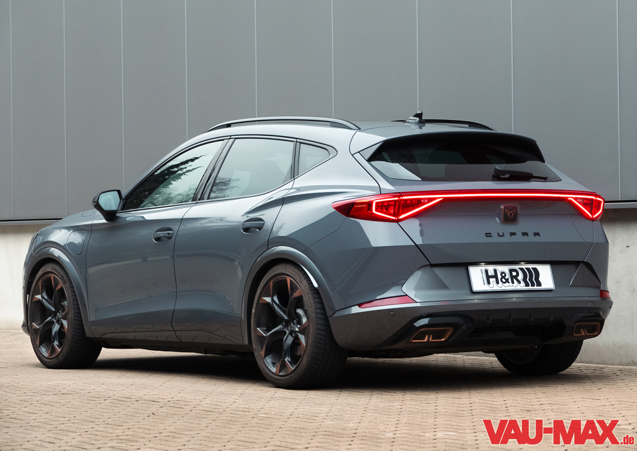 Eco-Spanier mit Esprit: H&R Gewindefahrwerk für den Cupra Formentor eHybrid - News - VAU-MAX ...